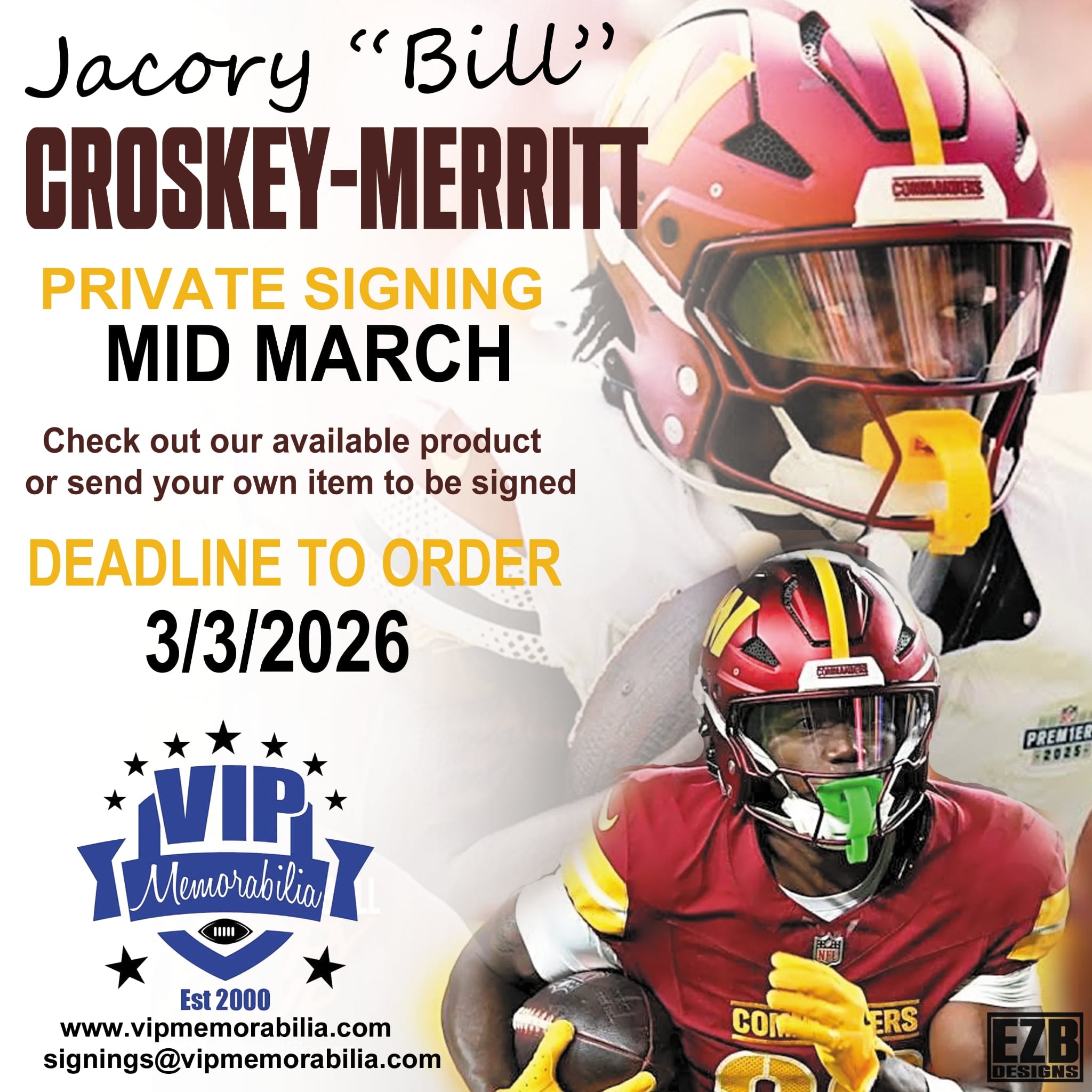 Upcoming Signings – VIP Memorabilia