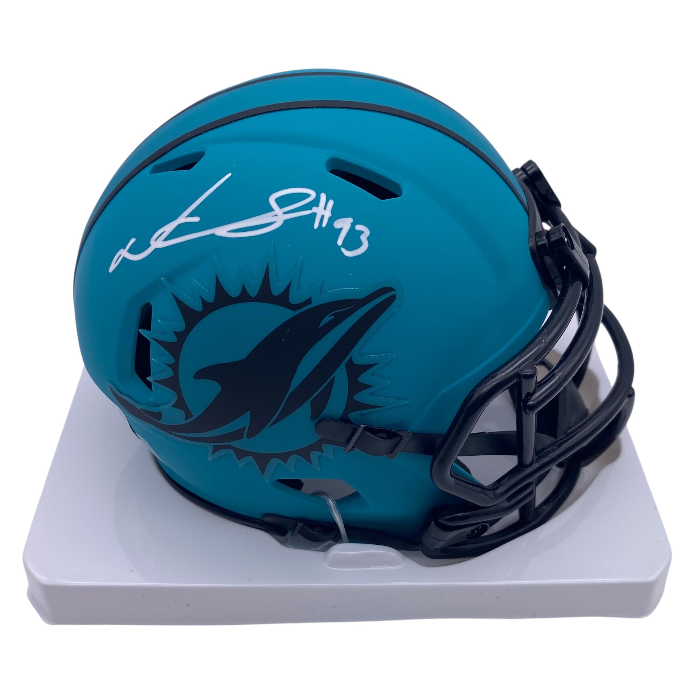Ndamukong Suh Signed Miami Dolphins Rave Alternate Speed Mini Helmet ...